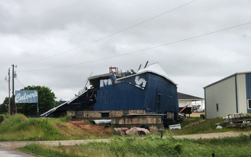 Culver s barn collapses in Beaver Dam severe storm